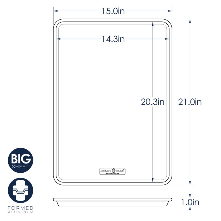 Naturals® 2-Piece Extra-Large Baking Sheet Set | Natural Aluminum ...