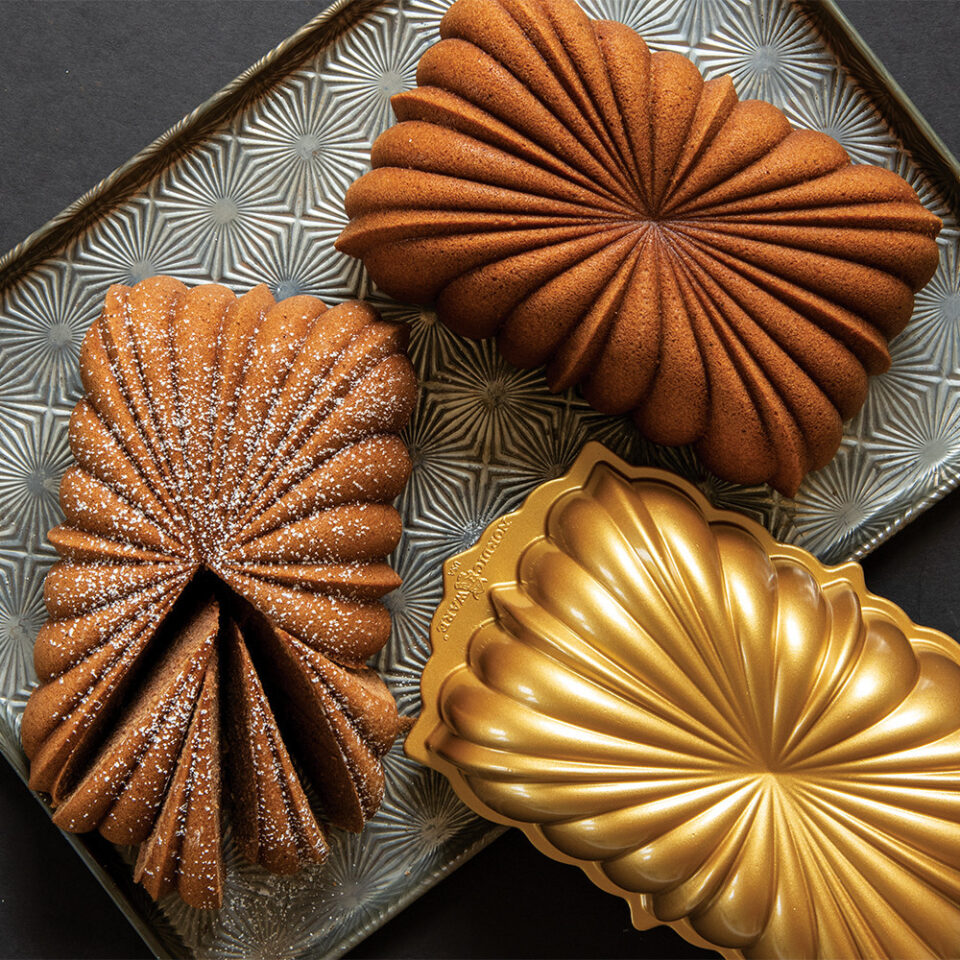 Cast Fluted Loaf Pan with Keeper | Cast Aluminum Bakeware | Nordic Ware